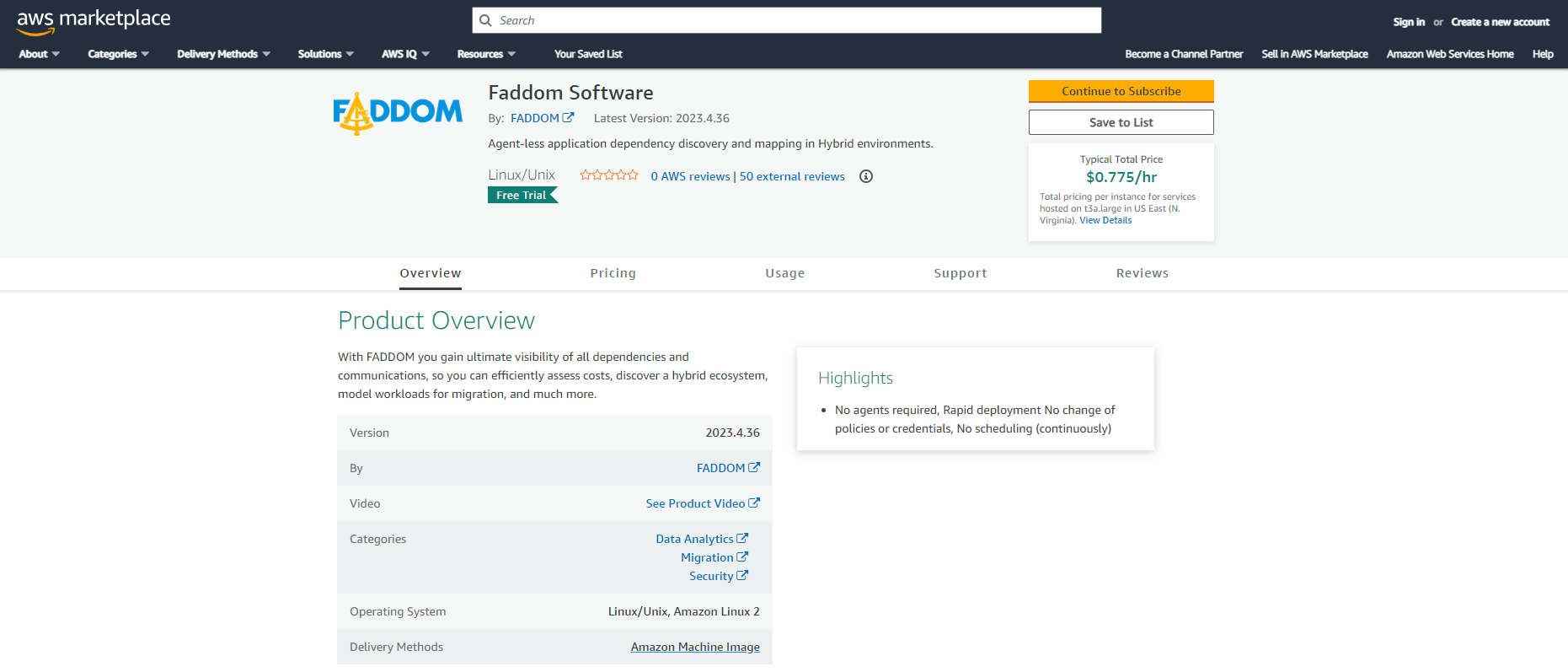 Even Faster Than Ever: Faddom is in the AWS Marketplace
